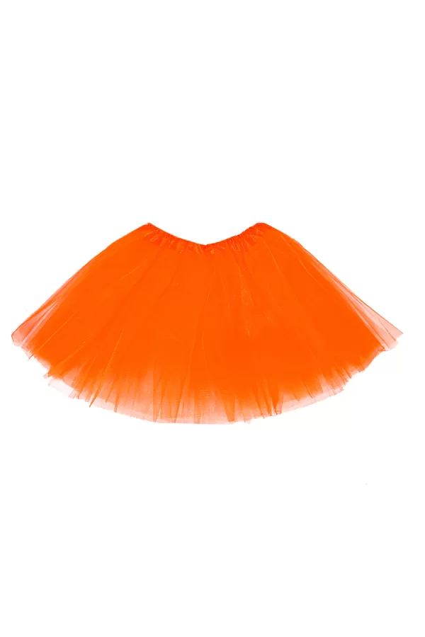 Saia Tule Infantil – 30cm – Laranja Neon – Emfantasy