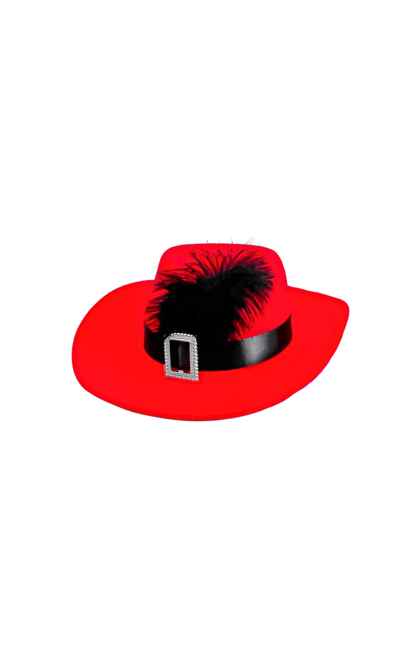 Chapéu Infantil Mosqueteiro - Vermelho - Emfantasy