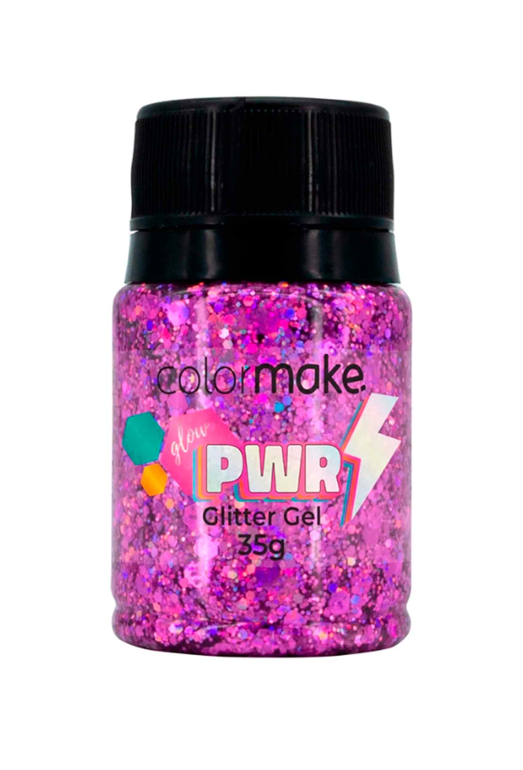Gel Glitter Glow Power - Roxo - Emfantasy